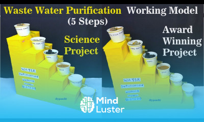 Learn water purification working model waste water management model ...