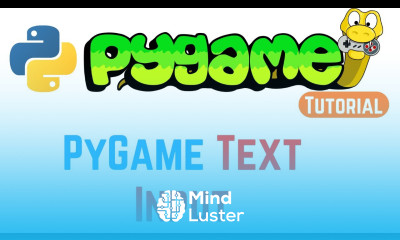 Learn PyGame Tutorial For Beginners PyGame Text Input - Mind Luster