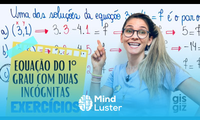 Learn EQUAÇÃO DO 1º GRAU COM DUAS INCÓGNITAS 11 - Mind Luster