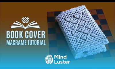 Learn Back To School Macrame Book Cover Tutorial Book decoration idea ...